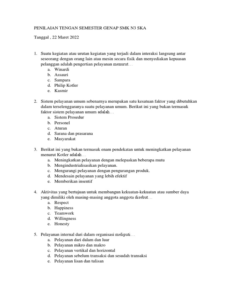 Uts SMT Genap 2020 2021 | PDF