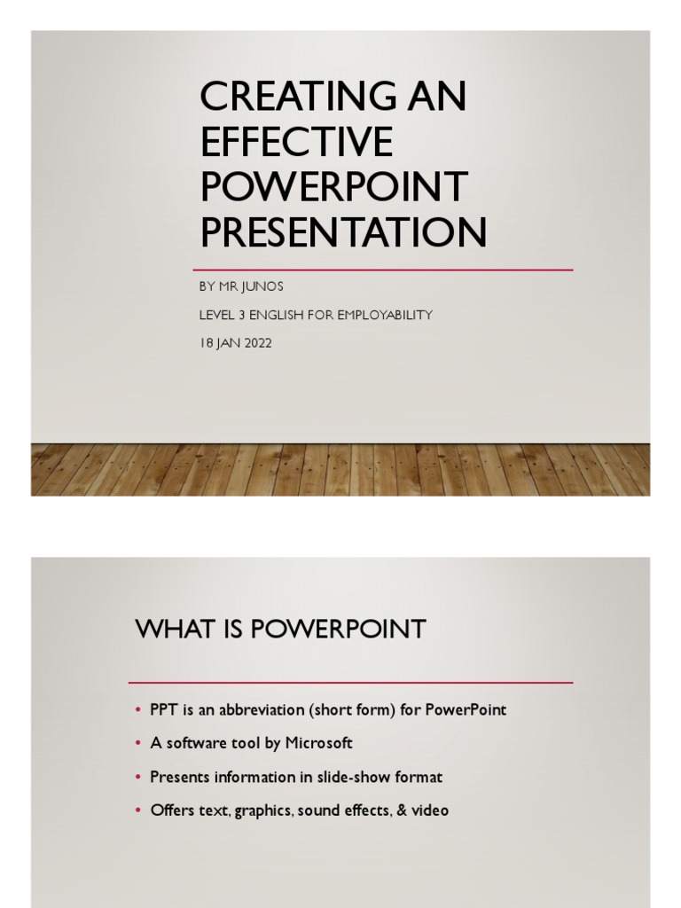 How To Create An Effective PowerPoint Presentation PDF