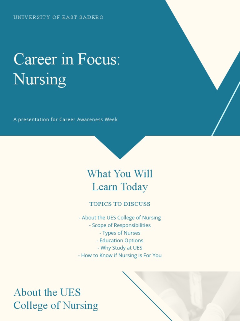 Blue Nursing Career Awareness Week Presentation | PDF | Nursing ...