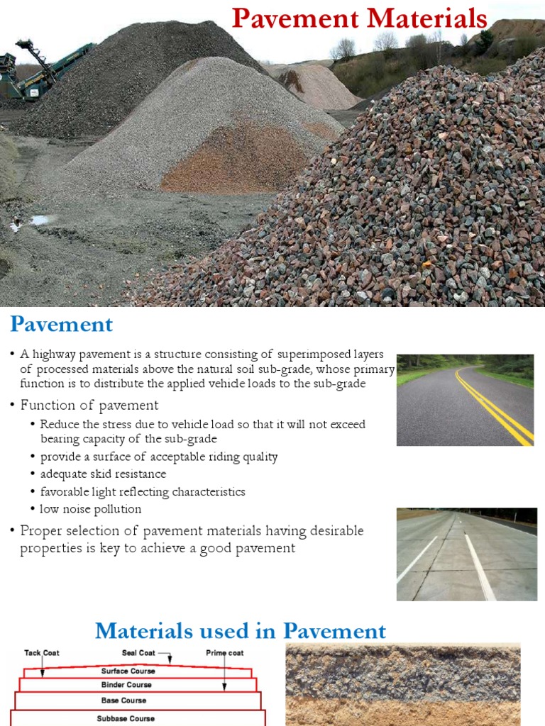 LECT-15 - Pavement Materials-I | PDF | Road Surface | Asphalt