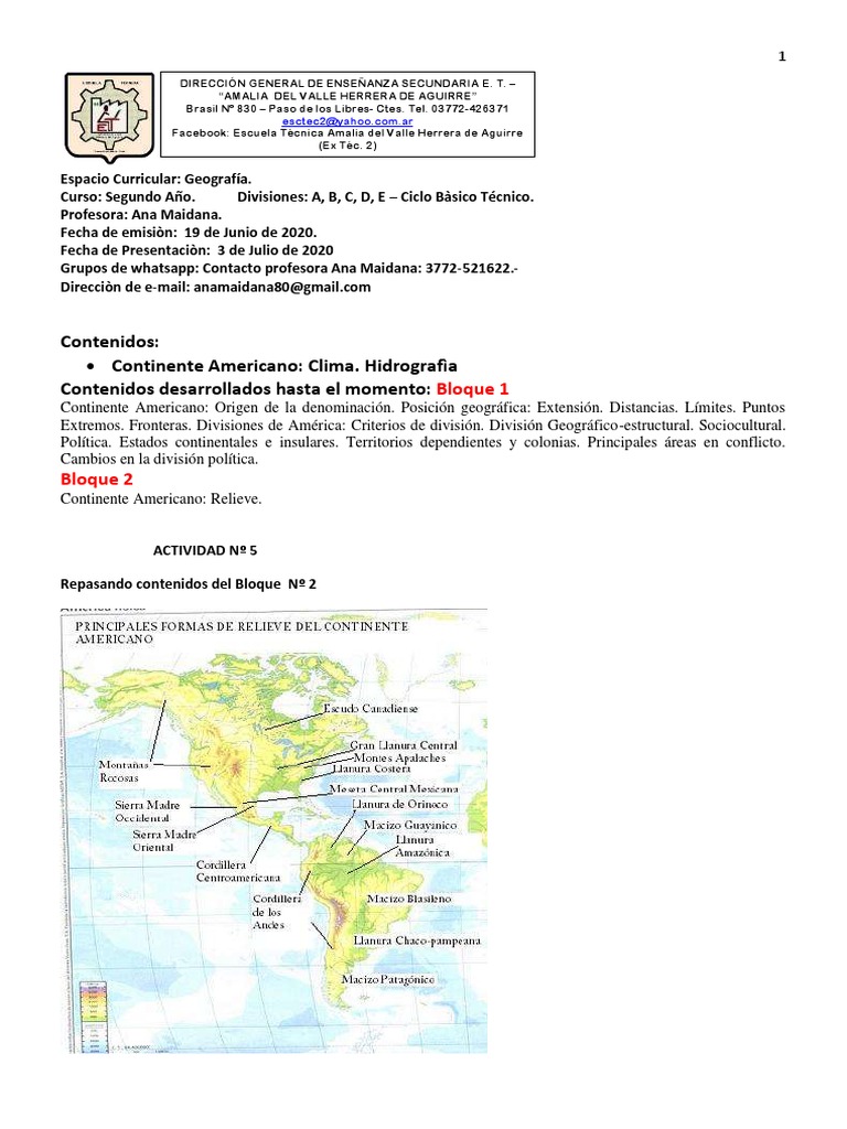 2A-2B-2C-2D-2E - GEOGRAFÍA - Prof Varios | PDF | Clima | Río