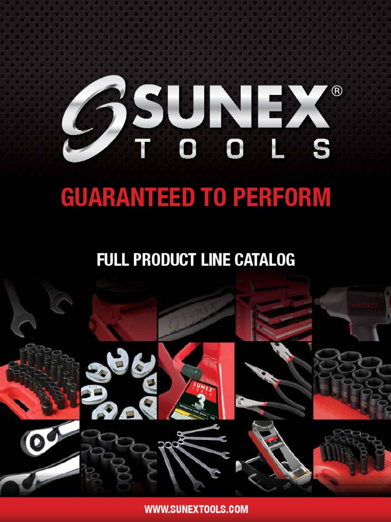 Sunex Full Line Catalog | PDF | Manufactured Goods | Tools