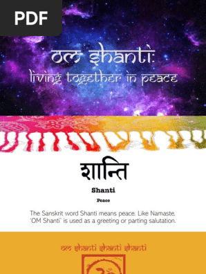 Sanskrit Word For Peace