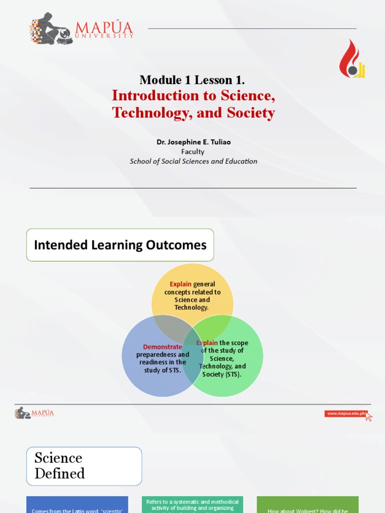 Intro to Science, Tech, & Society | PDF