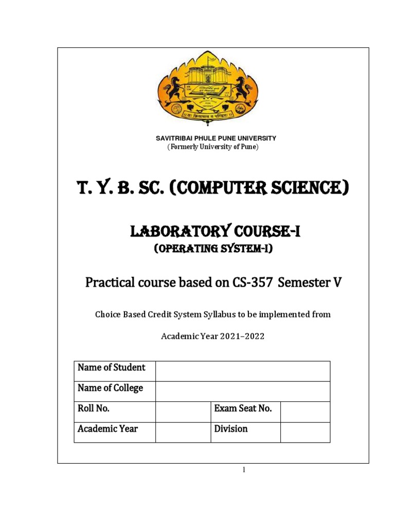 Operating System Lab BookCS-357 | PDF