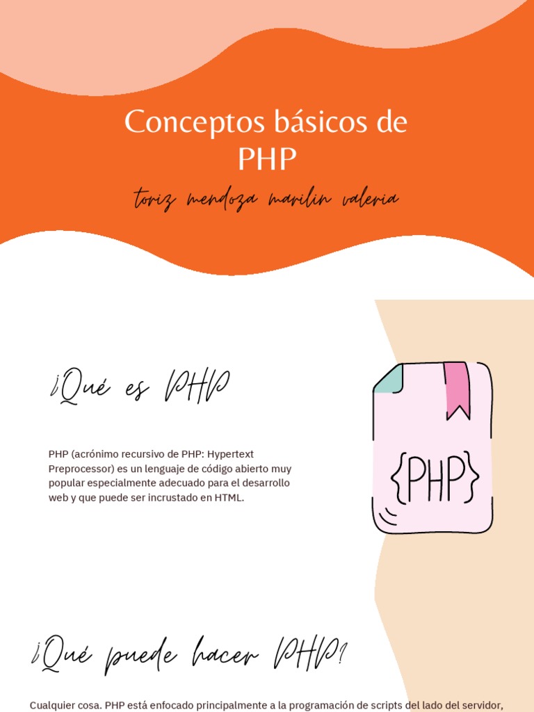 Conceptos Básicos de PHP | PDF | Php | Redes