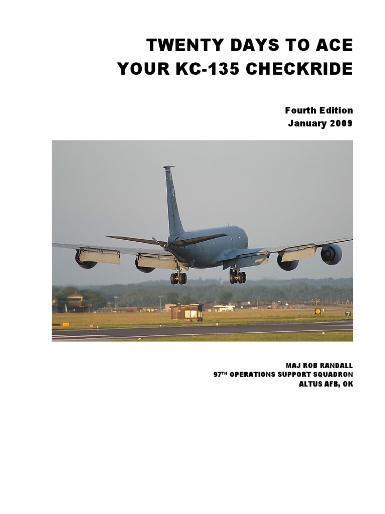 Ace Your KC-135 Checkride Guide | PDF | Takeoff | Aerial Refueling