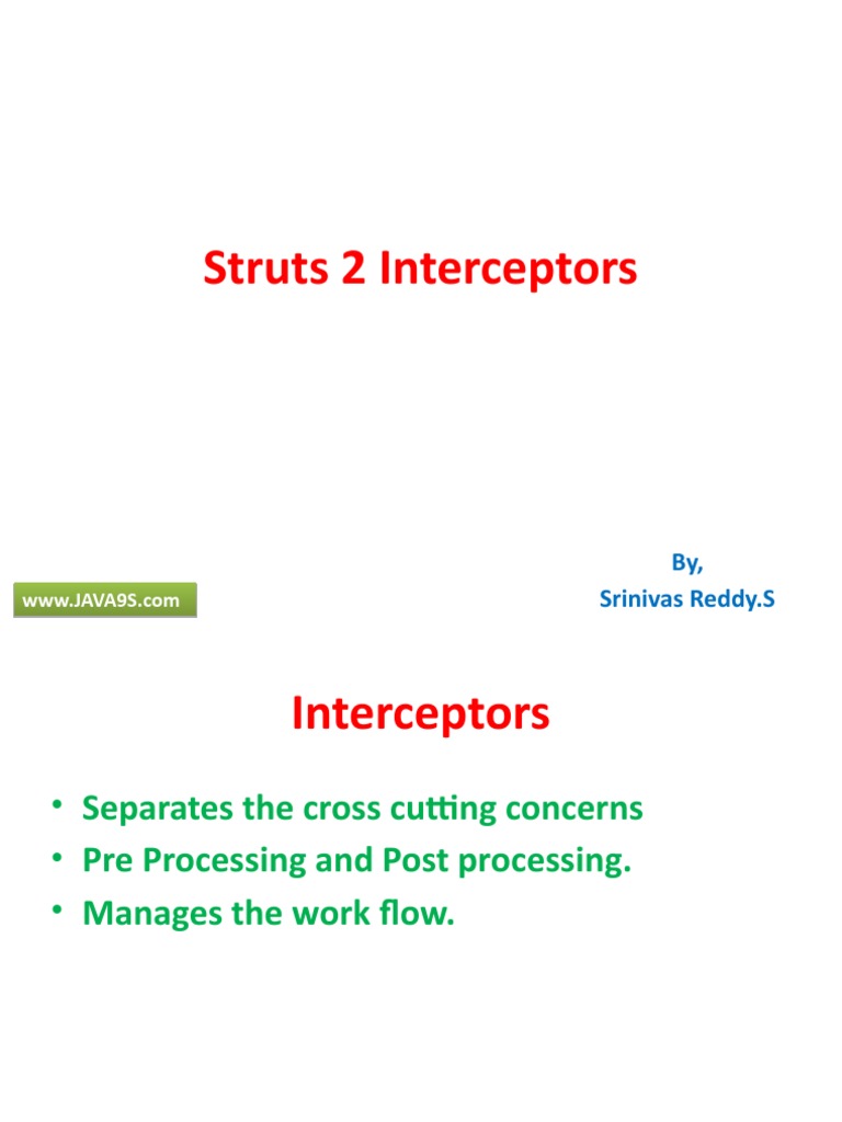 Struts 2 Interceptors | PDF | Parameter (Computer Programming) | World ... Struts 2 Interceptors | PDF | Parameter (Computer Programming) | World ...