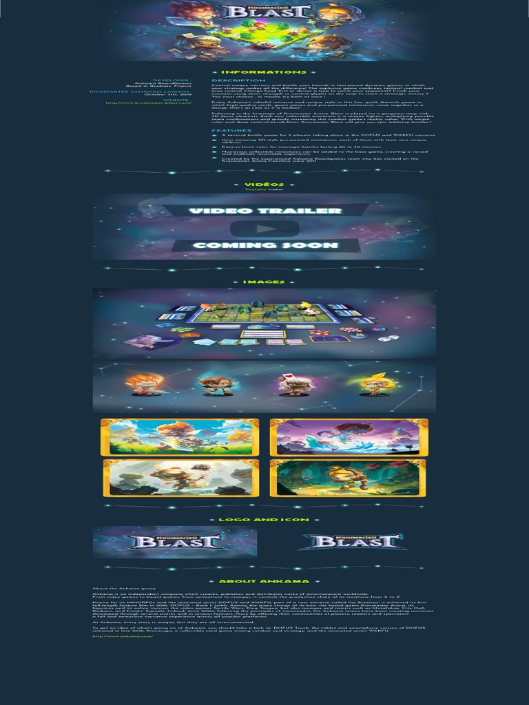 Control epic Krosmaster Blast battles | PDF | Gaming