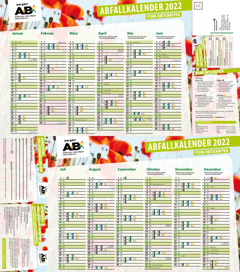 Abfallkalender Peine | PDF Abfallkalender Peine | PDF