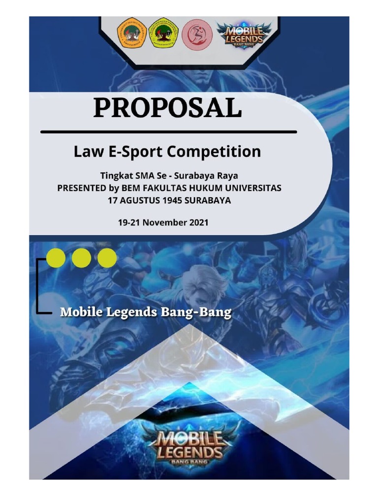 Proposal Law E-Sport BEM FH Untag Surabaya 2021 | PDF