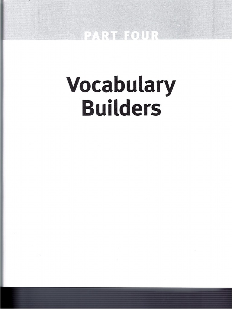 3 - Vocabulary Building | PDF