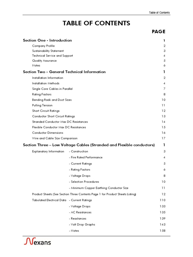 Nexans Power Cable Catalogue 2019 | PDF
