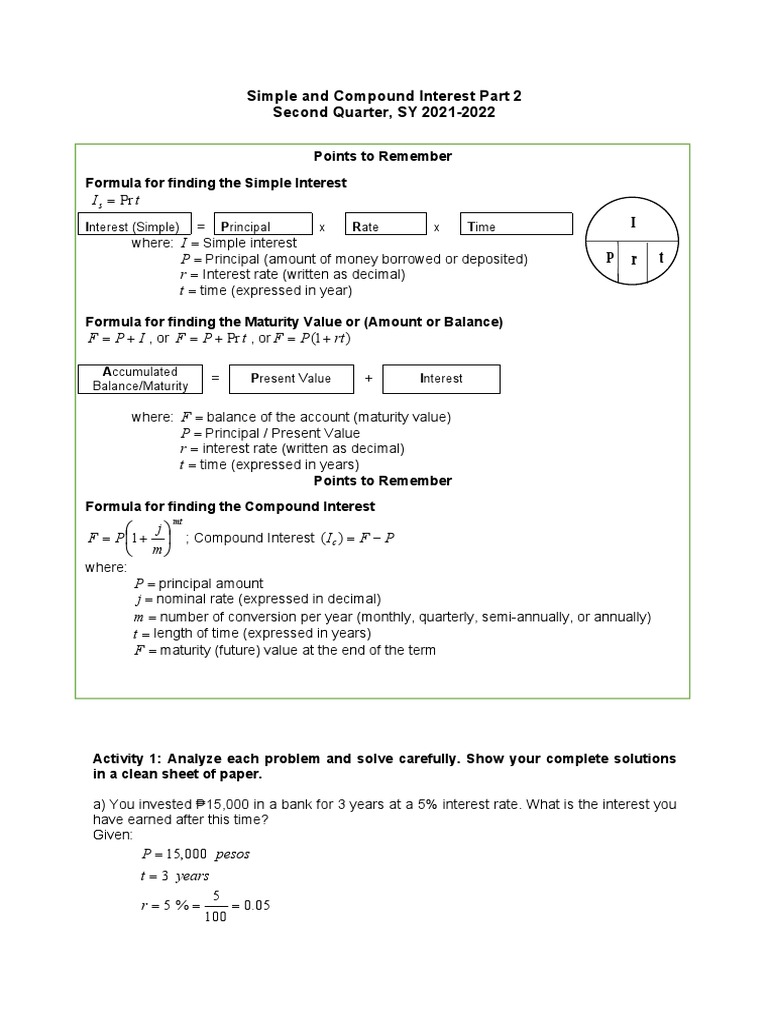 1 1 Simple-Compound-Interest - P2 | PDF | Compound Interest | Interest