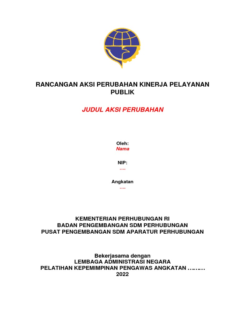 RAP - KINERJA PELAYANAN PUBLIK - (Contoh Format-03) | PDF