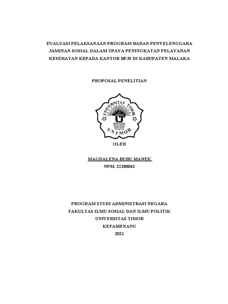 Proposal Mini Len Lengkap | PDF