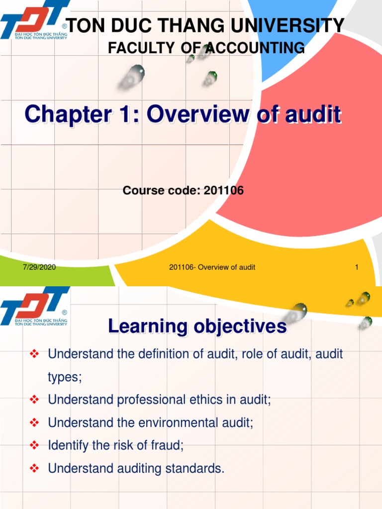 Chapter 1 - Overview of Audit | PDF | Audit | Financial Audit