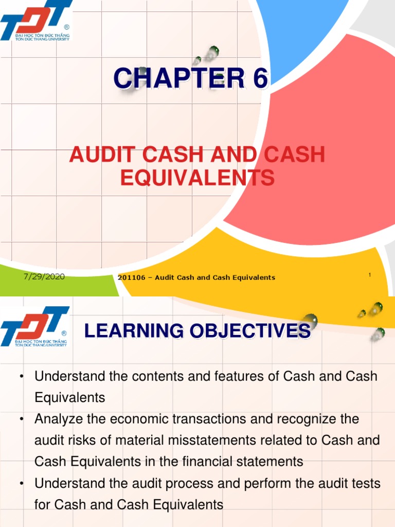 Chapter 6 - Audit Cash and Cash Equivalents | PDF | Internal Control | Banks