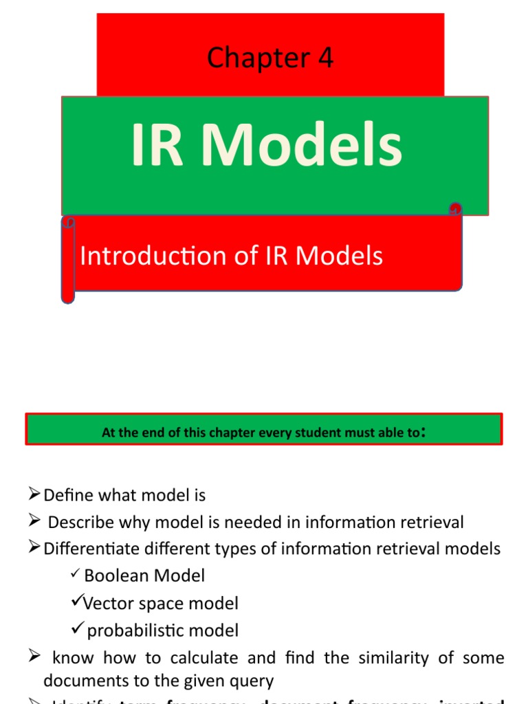 Introduction of IR Models | PDF | Information Retrieval | Cognition