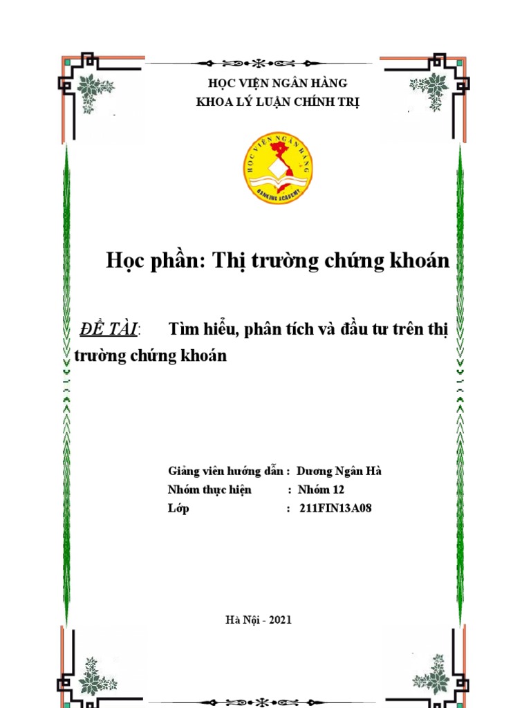 BTL TTCK Nhom 13 | PDF