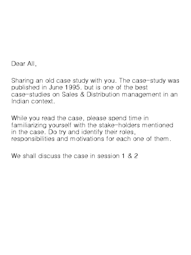 MICA Pre-Read Case Study - Important | PDF | Career & Growth | Language ...