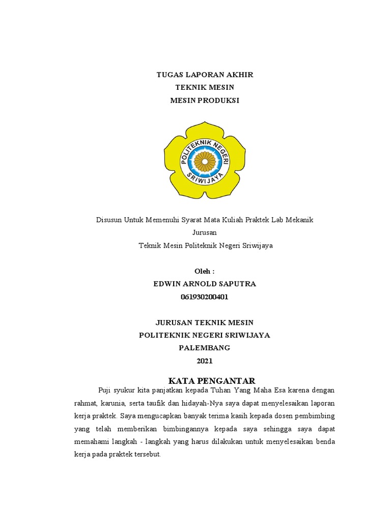 Laporan Tugas Akhir Pembuatan Alat | PDF | Komputer | Teknologi & Rekayasa
