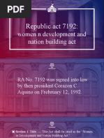 RA 7192 - Women in Development and Nation Building Act | PDF ...