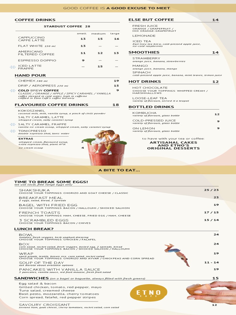 Etno-Cafe-coffee-shops-menu-2021-1 | PDF | Salad | Coffee
