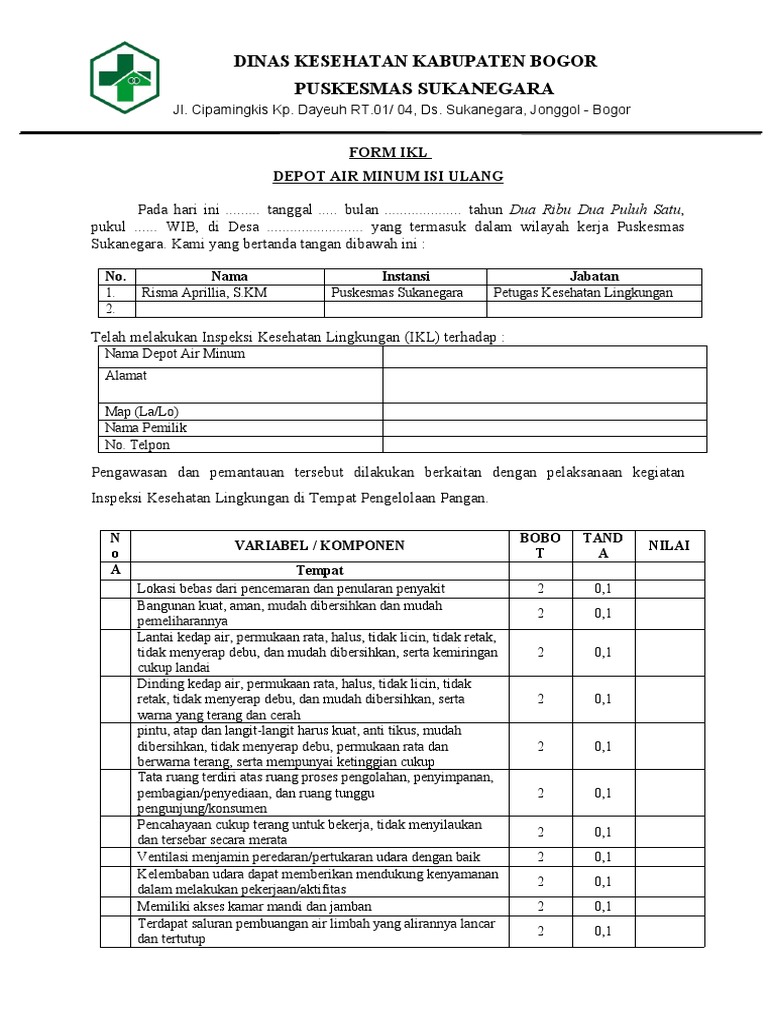 Form Ikl Damiu 2021 | PDF