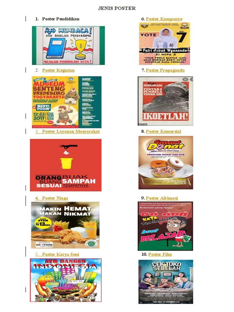 Jenis Poster | PDF