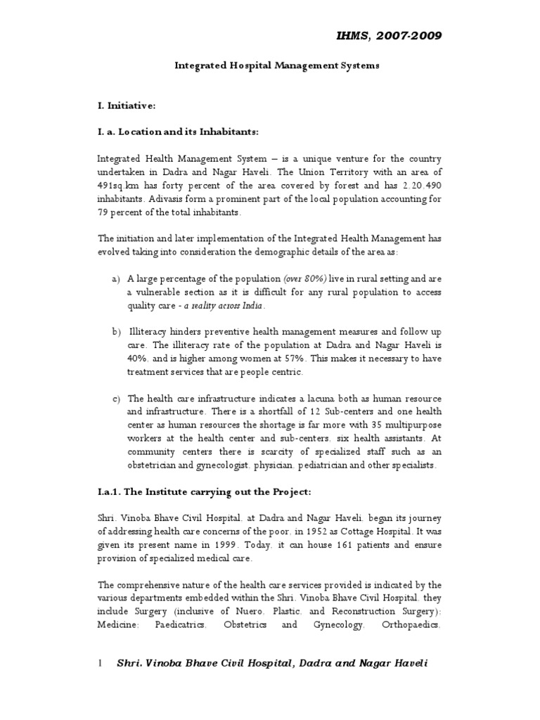 Integrated Hospital Management System | PDF | Telemedicine | Health Care