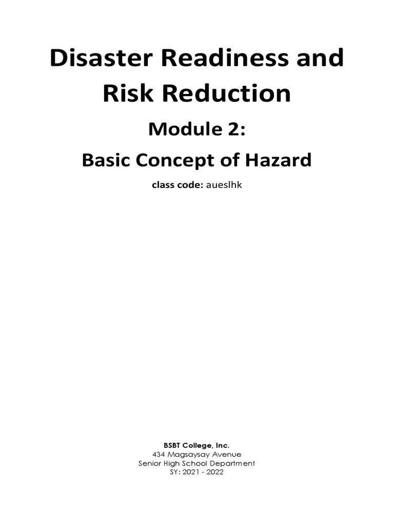 Classification and Examples of Hazards: Understanding Natural, Quasi ...