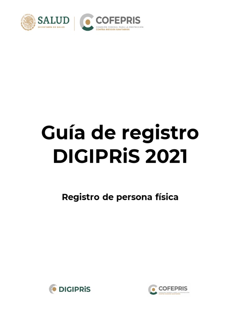 Registro en DIGIPRiS: Guía 2021 | PDF | Informática