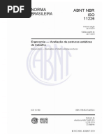 NBR Iso 11226 PDF | PDF | Fatores humanos e Ergonomia | Ciência cognitiva