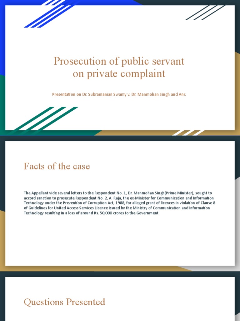 Prosecution of Public Servant On Private Complaint | PDF | Prosecutor ...