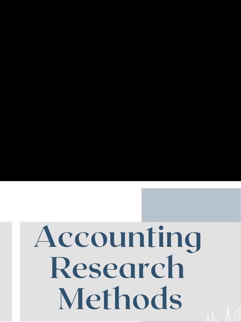 Accounting Research Methods Chapter 4 | PDF | Sampling (Statistics ...