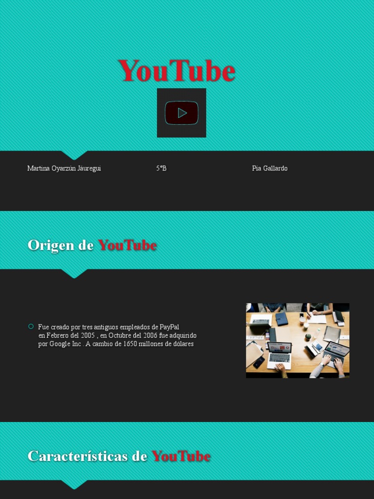 Origen y características de YouTube | PDF