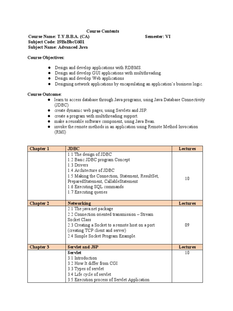 Course Contents Course Name T Y B B A Ca Semester Vi Subject Code 19babbcu601 Subject Name