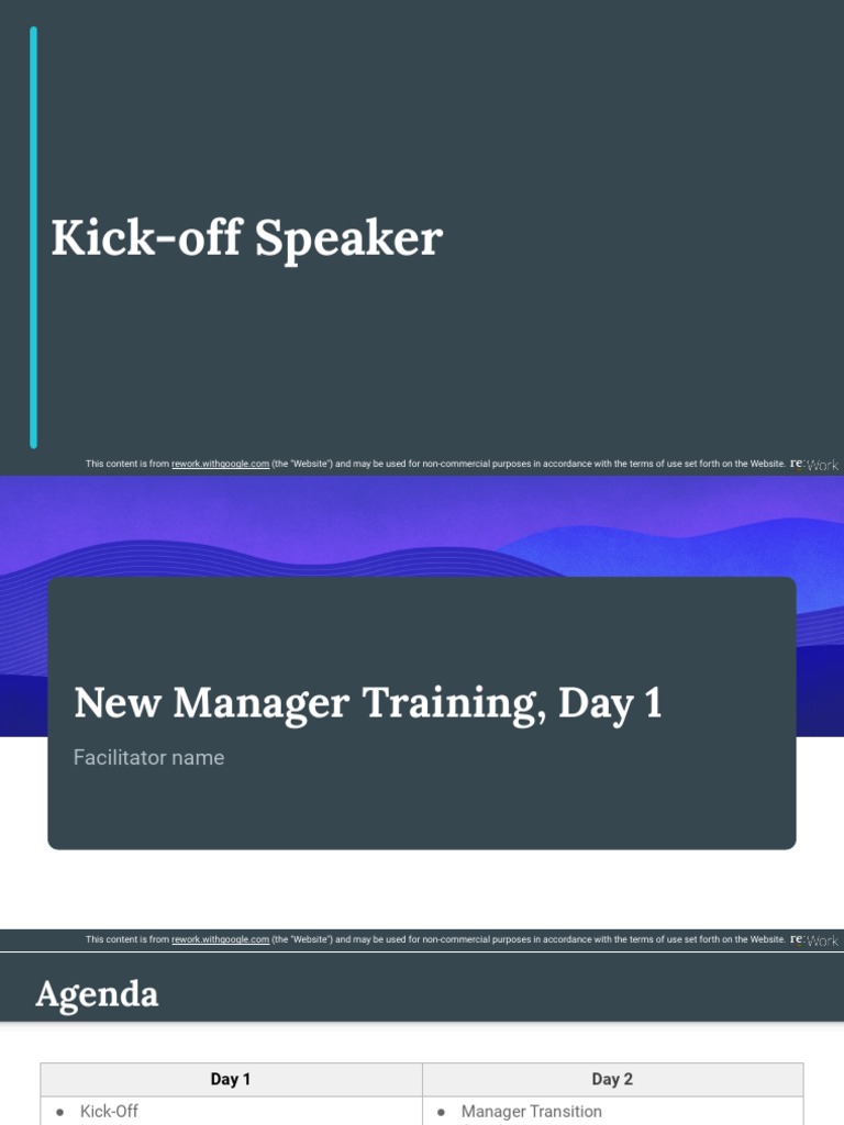 (Re - Work) Google's New Manager Training Slides | PDF | Emotional ...