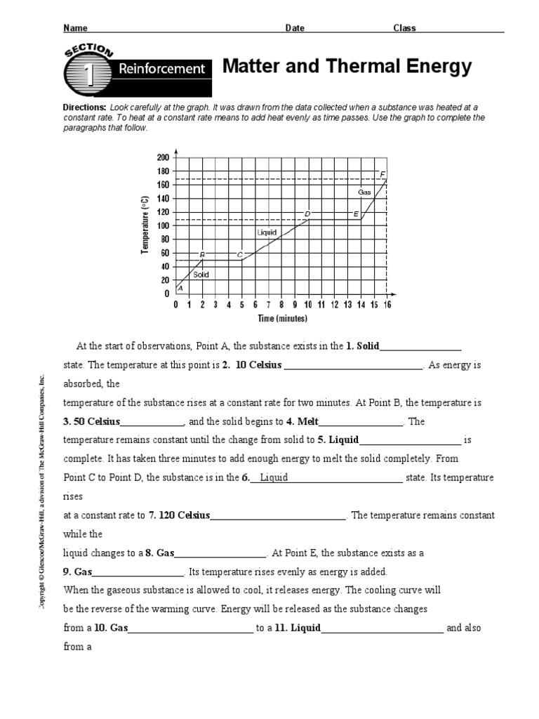 Reinforcement Matter and Thermal Energy Editable | PDF
