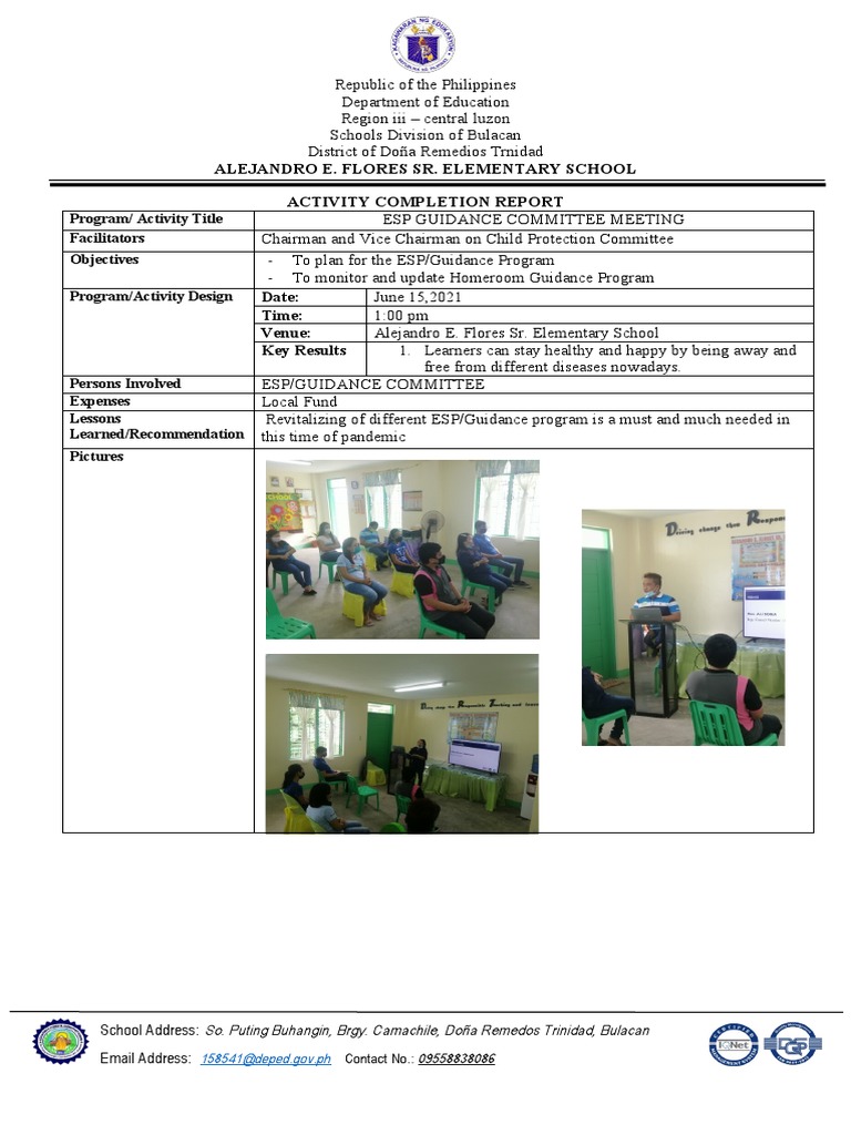 Acr Child Protection Policy | PDF | Teachers | Learning