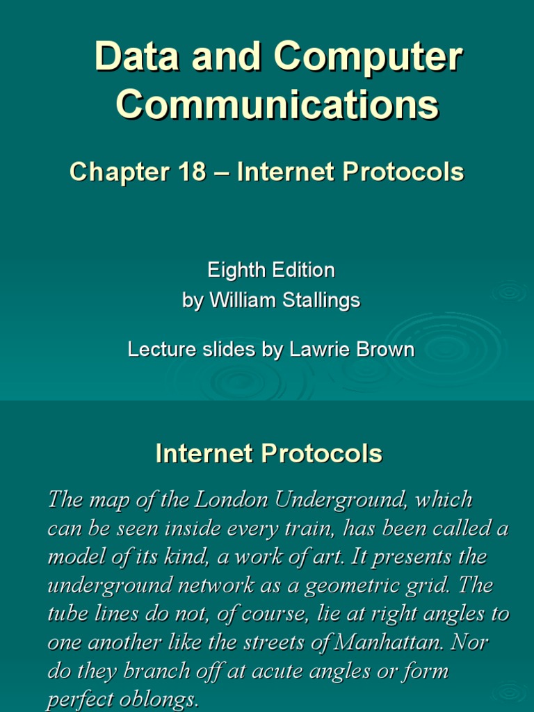 Data and Computer Communications | PDF | Internet Protocols | Computer ...