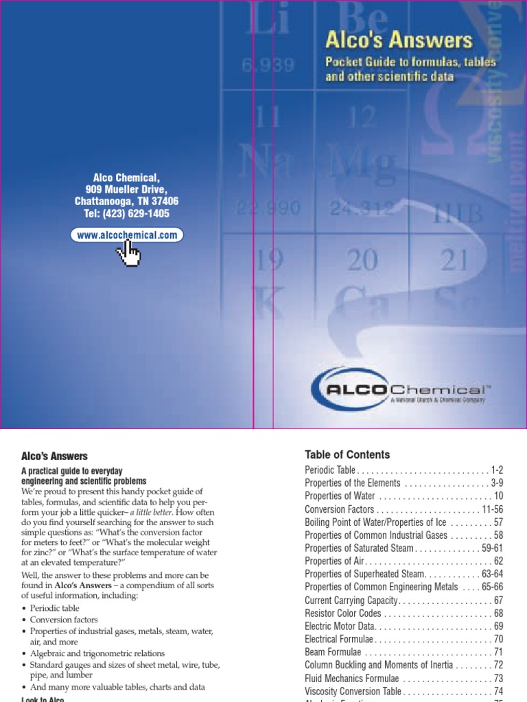 Alco Pocket Guide | PDF | Calorie | Pascal (Unit)
