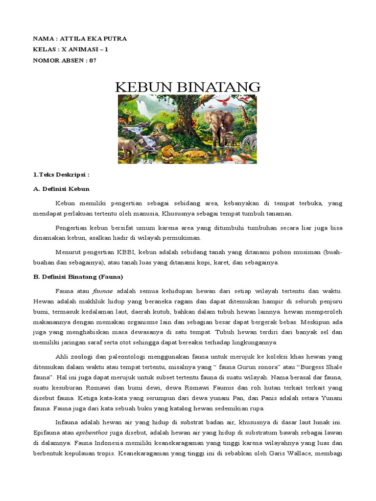 Kebun Binatang | PDF