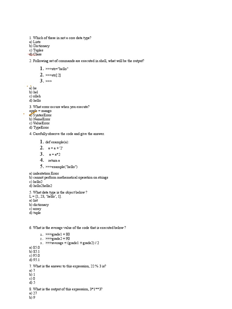 Python Quiz for Beginners | PDF | String (Computer Science) | Computer File