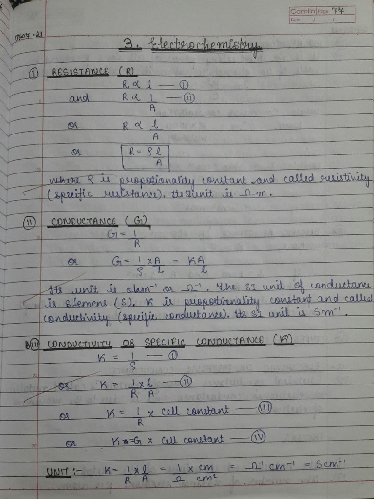 Chemistry Notes Class-12 | PDF