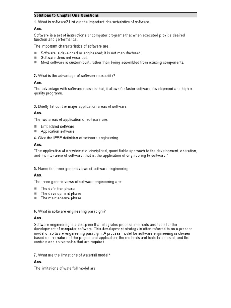 Overview of Software Engineering Concepts | PDF | Software Testing ...