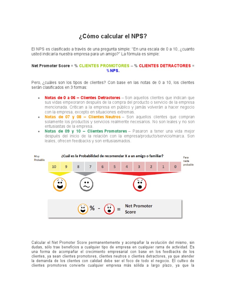 Cómo Calcular El NPS | PDF | Business | Economias