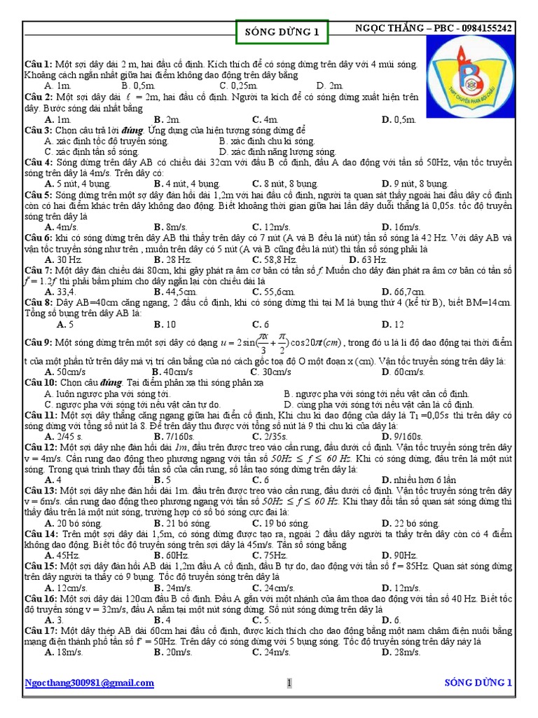 Sóng D NG 1 | PDF