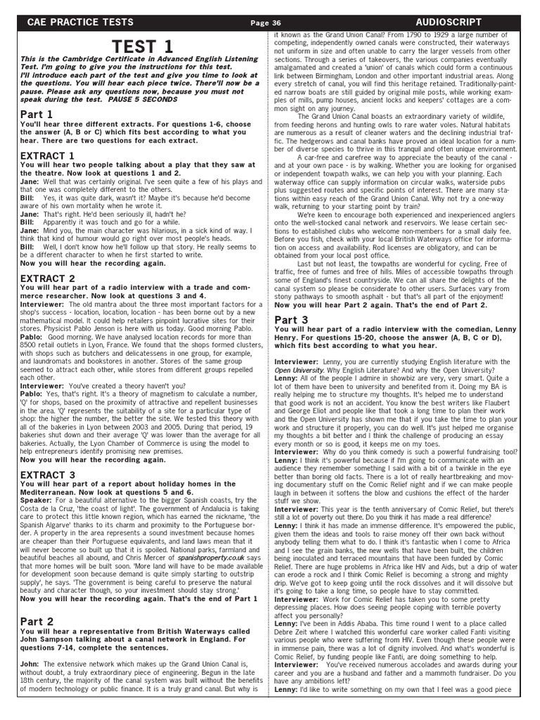 Advanced Practice Tests (KEY) - Trang-36-52 | PDF | Allergy | Probation